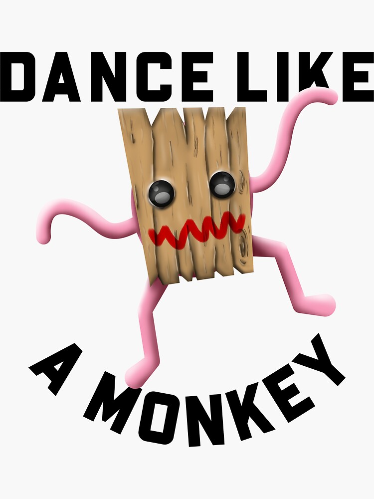 "Dance Like A Monkey Collection" Sticker for Sale by nevinewilliam ...