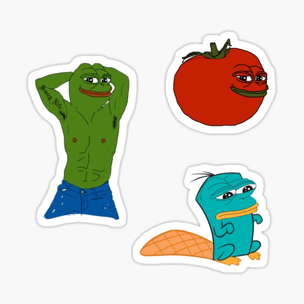 "Pretty Pepe Assortment" Sticker for Sale by drdeathdefy | Redbubble