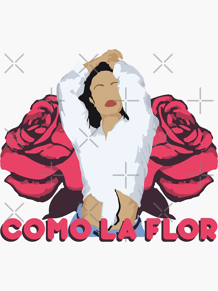 "Como La Flor" Sticker for Sale by darzaga2 | Redbubble