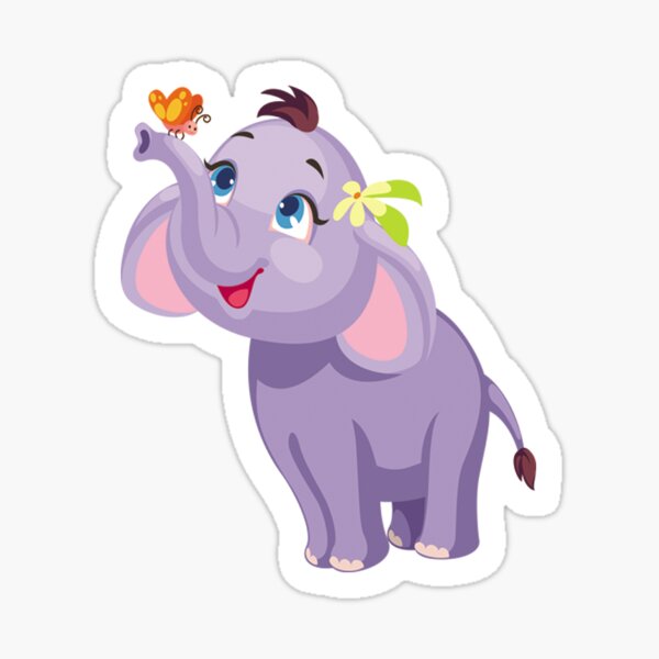 "Cute Baby Elephant | Gift For Kids | Cocomelon" Sticker for Sale by ...