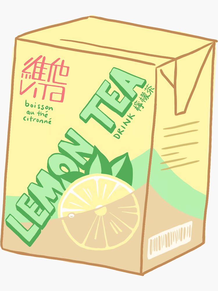 "vitasoy lemon tea" Sticker for Sale by vwnessa | Redbubble
