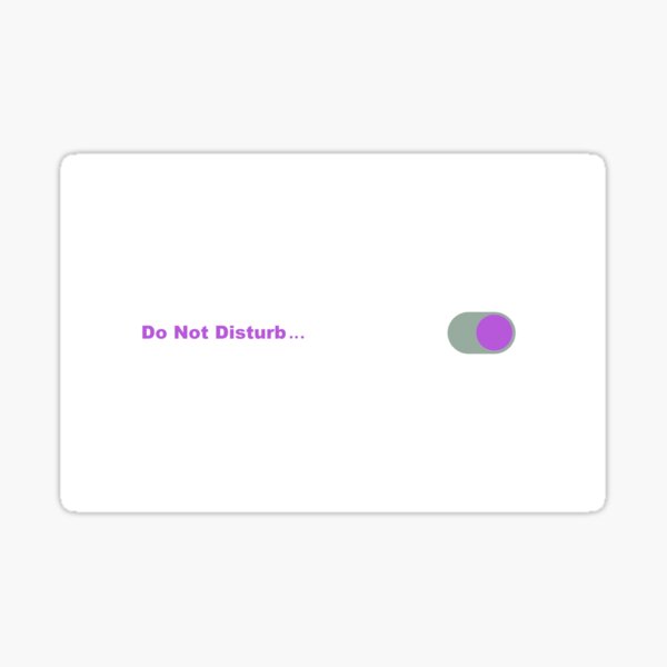 "Do not disturb" Sticker by PaulAnds | Redbubble