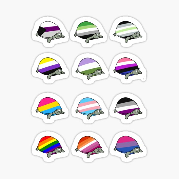 "Pride Turtles" Sticker by SimplyKay | Redbubble