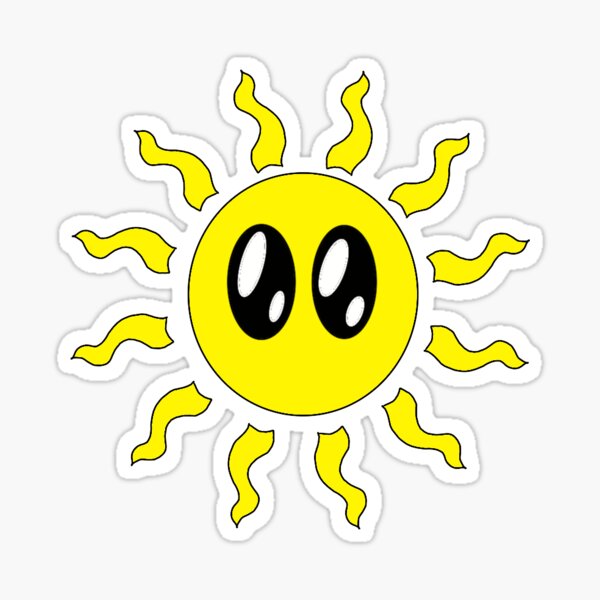"Cute Sun" Sticker for Sale by heartthatonfire | Redbubble