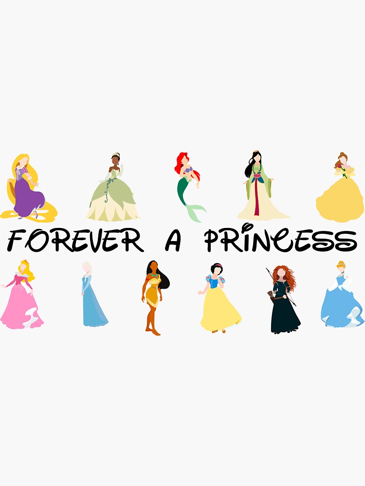 "Forever a Princess" Sticker for Sale by joannaavitto | Redbubble