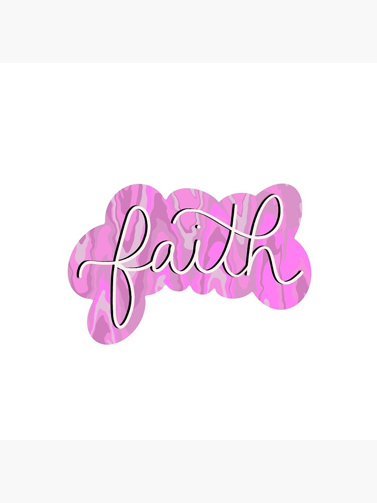 "faith pink marble sticker" Poster for Sale by jessiefrantz | Redbubble