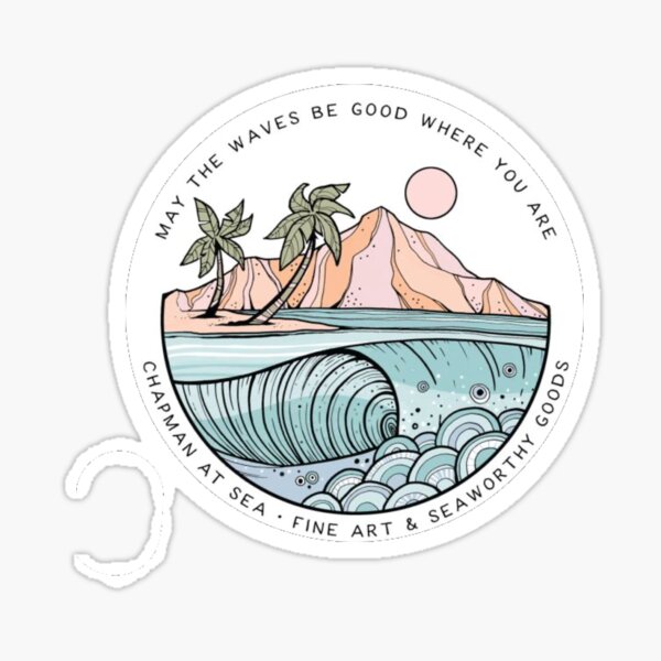 "VSCO aesthetic wave quote" Sticker by mainlystickers | Redbubble
