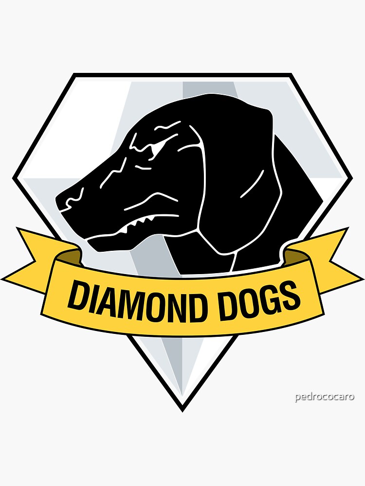 "Diamond Dogs Emblem Metal Gear" Sticker for Sale by pedrococaro ...