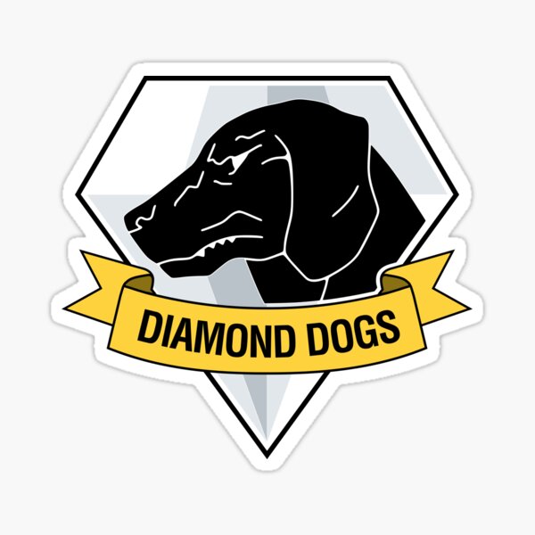 "Diamond Dogs Emblem Metal Gear" Sticker for Sale by pedrococaro ...