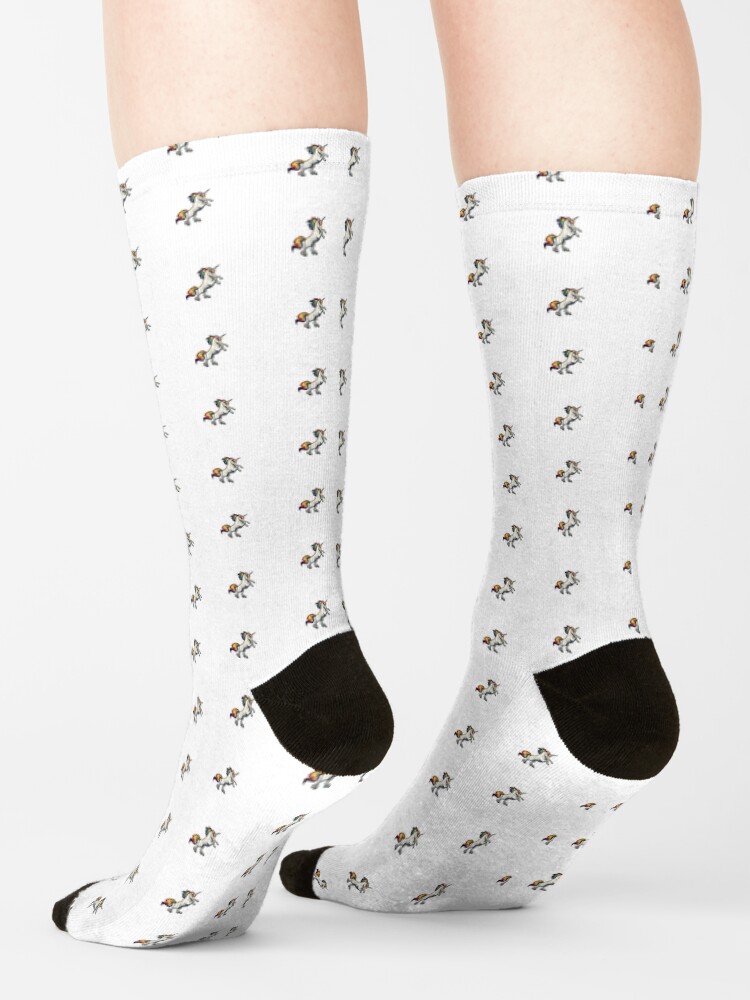 "Death Metal Unicorn (no background)" Socks by Physanon | Redbubble