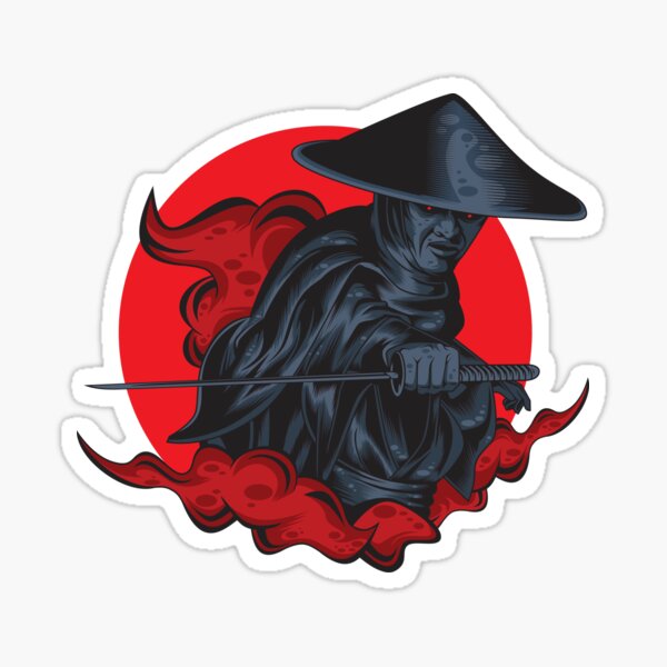 "Dark Samurai" Sticker by Sasha-Arts | Redbubble