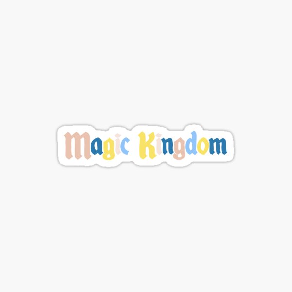"Magic Kingdom logo" Sticker for Sale by nathalycuriel | Redbubble