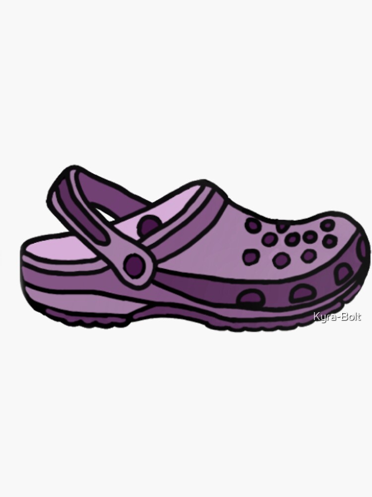 "Purple Croc" Sticker for Sale by Kyra-Bolt | Redbubble