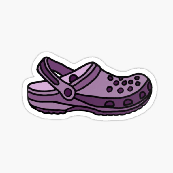 "Purple Croc" Sticker for Sale by Kyra-Bolt | Redbubble
