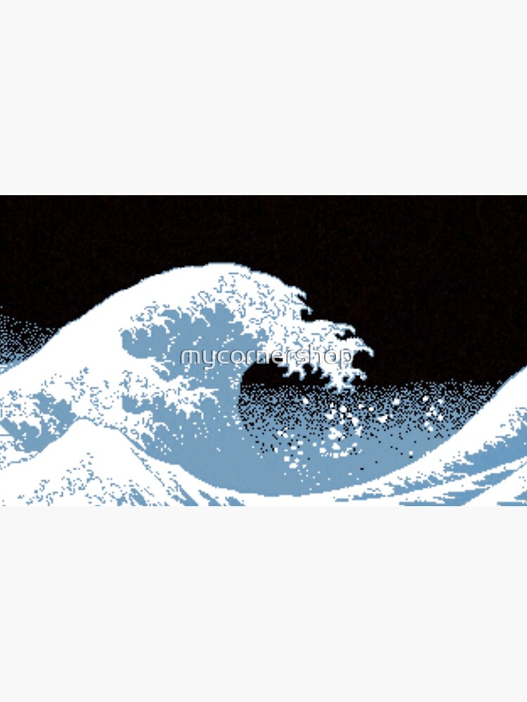 "Blue Wave Sticker" Sticker for Sale by mycornershop | Redbubble