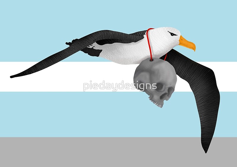 "Albatross With A Skull Around It's Neck" by piedaydesigns | Redbubble