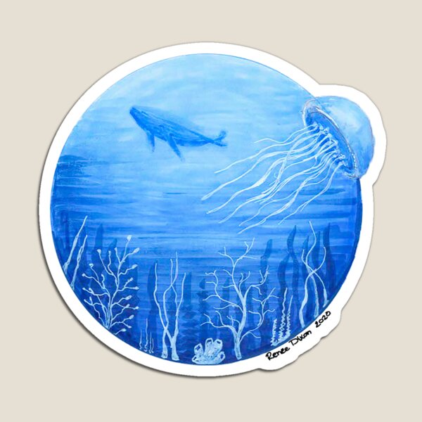 "Under the Sea Circle " Magnet for Sale by ReneeDixonArt | Redbubble
