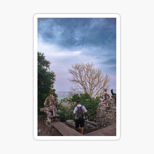 "Walking in the temple" Sticker for Sale by Rohitsam123 | Redbubble