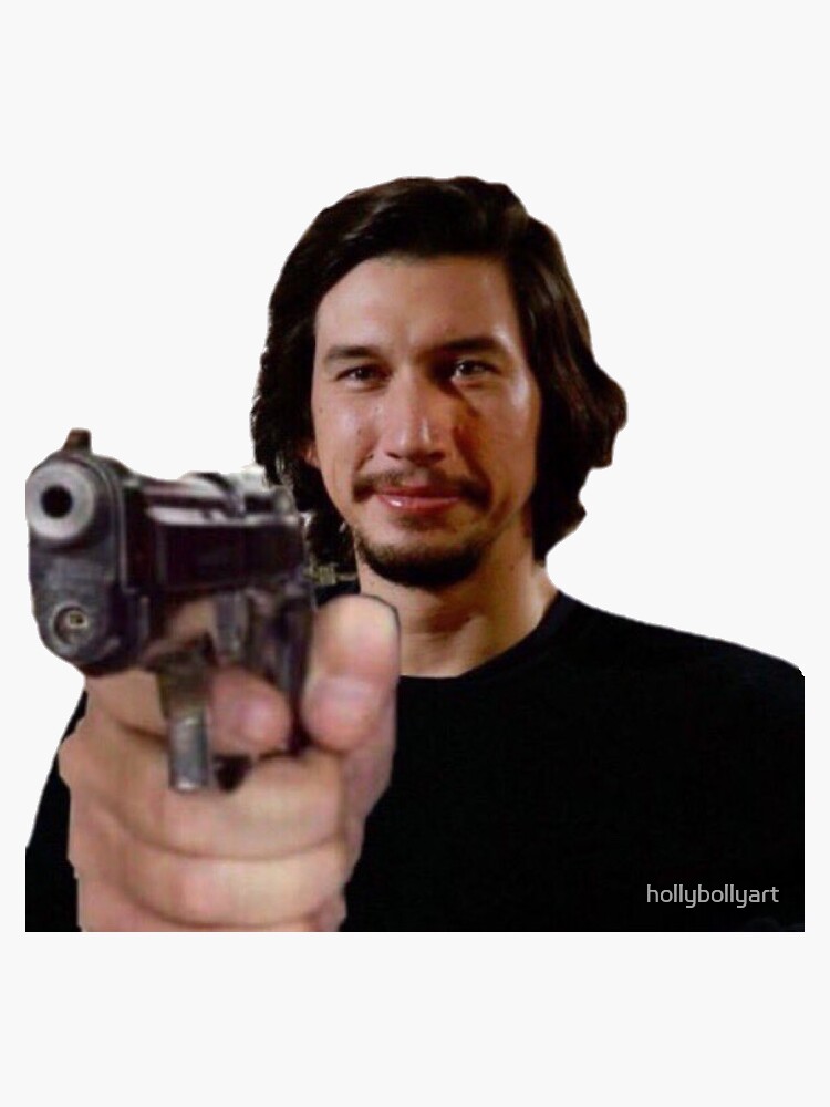Pegatina «Adam Driver Amenazante Meme» de hollybollyart | Redbubble