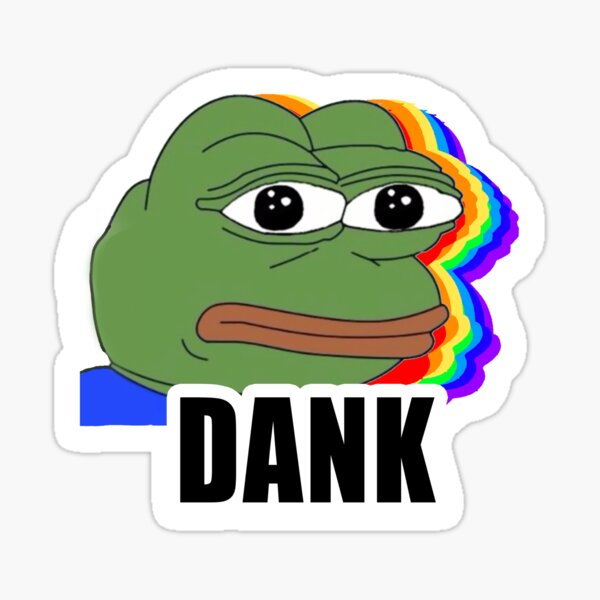 "Dank Meme Frog" Sticker by bbhupen | Redbubble