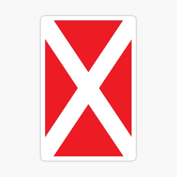 "Aberdeen Red Scottish Saltire" Sticker for Sale by Culture-Factory ...