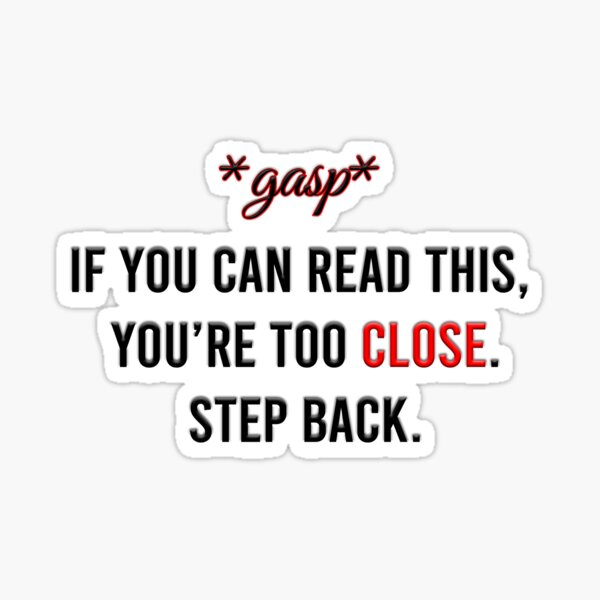 "*gasp*" Sticker for Sale by Bway72423 | Redbubble
