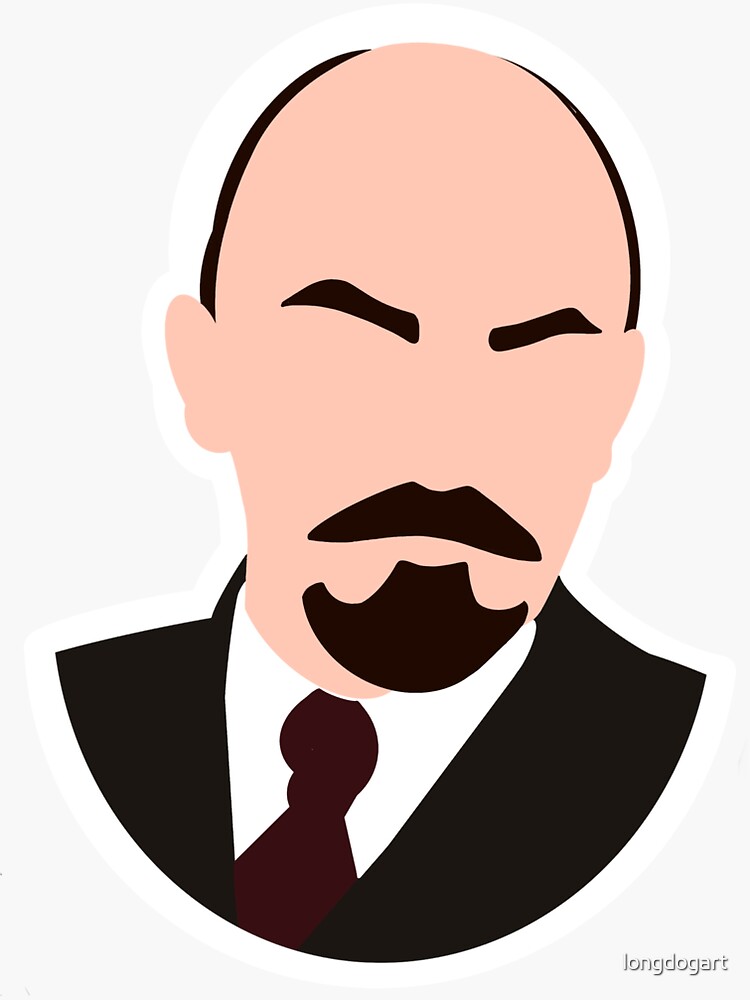 "Lenin" Sticker by longdogart | Redbubble
