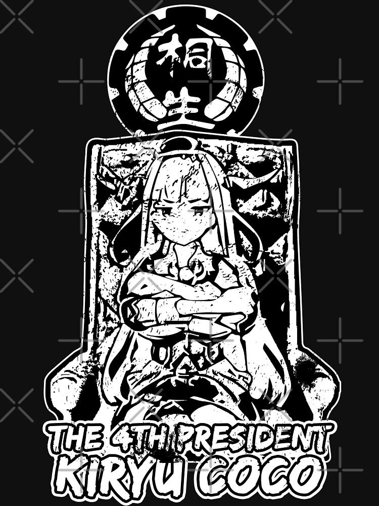 "Kiryu Kaichou Coco Hololive" T-shirt for Sale by TonaPlancarte ...