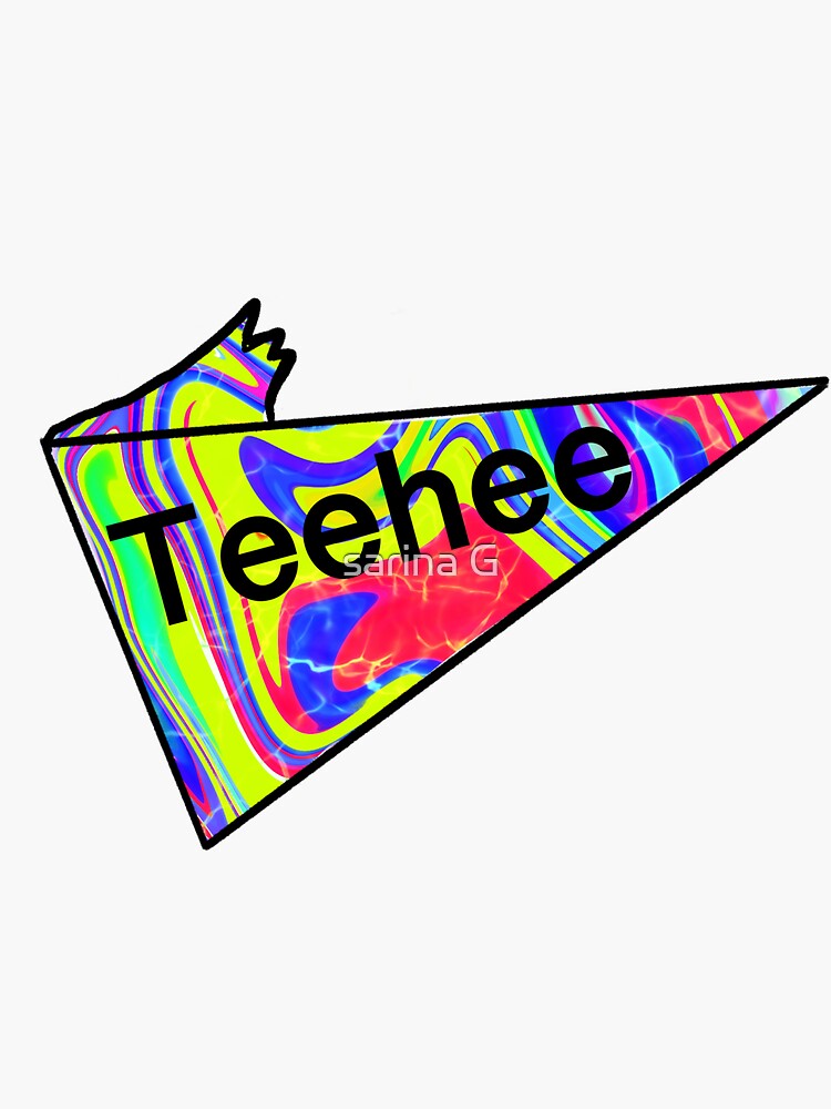 "teehee redbubble poster" Sticker for Sale by SarinaGounden | Redbubble