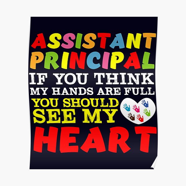 "Assistant Principal Appreciation Cute" Poster for Sale by mmos | Redbubble