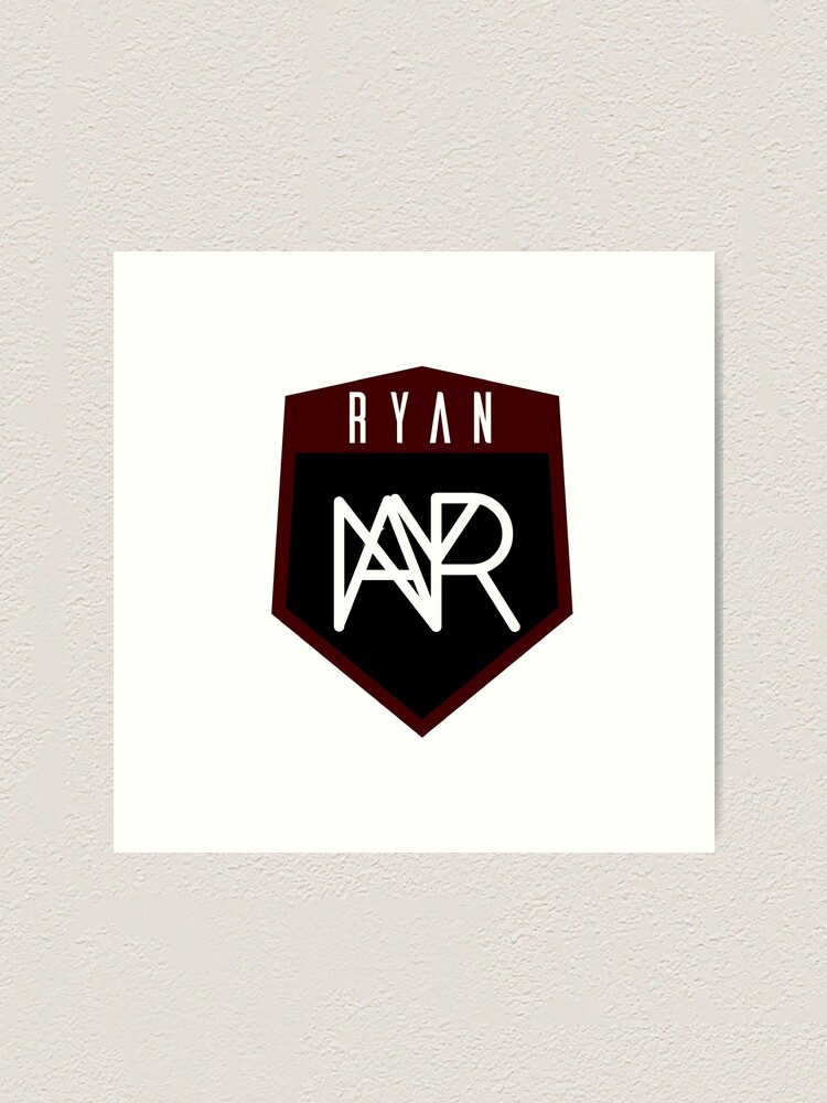 "Ryan: Name Logo" Art Print for Sale by KenzieB1998 | Redbubble
