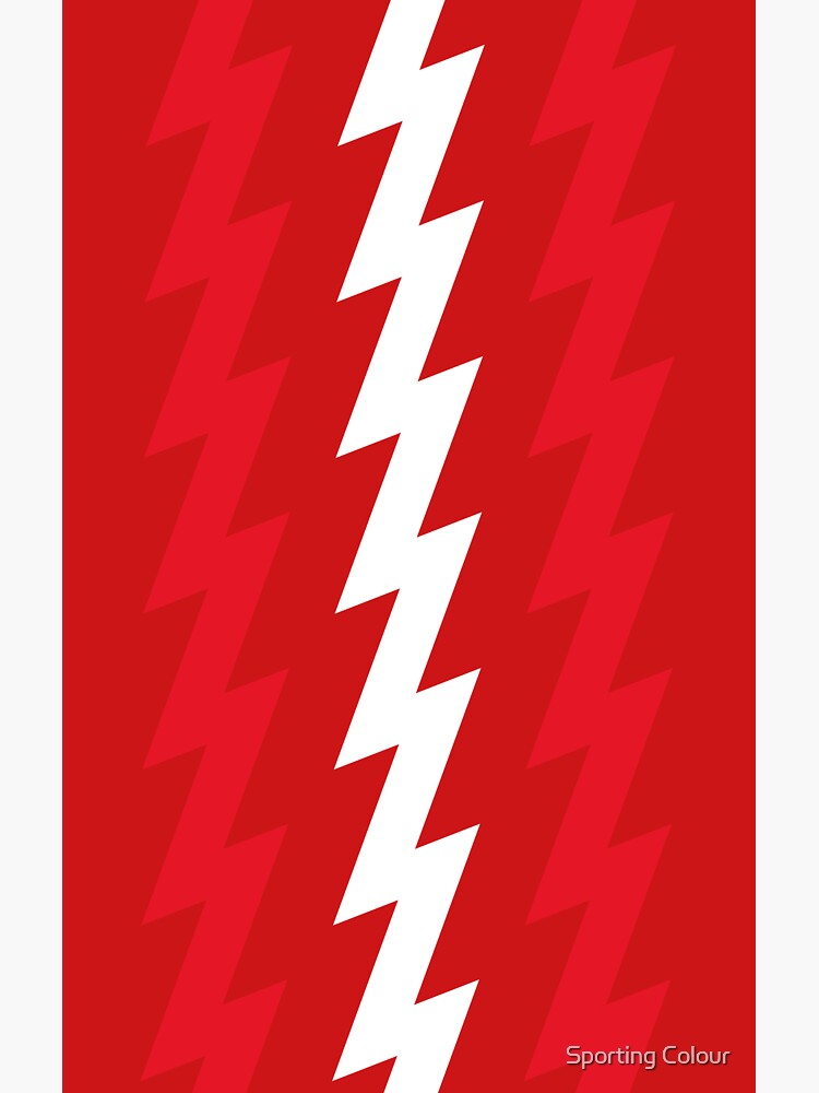 "Arsenal Red & White 1994 Home Lightning Bolt" Sticker for Sale by ...