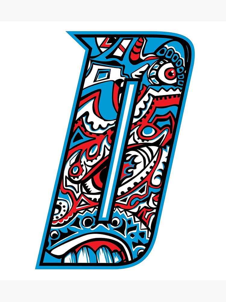 "Aztec Alphabet Letter D" Poster for Sale by AudreyAre | Redbubble