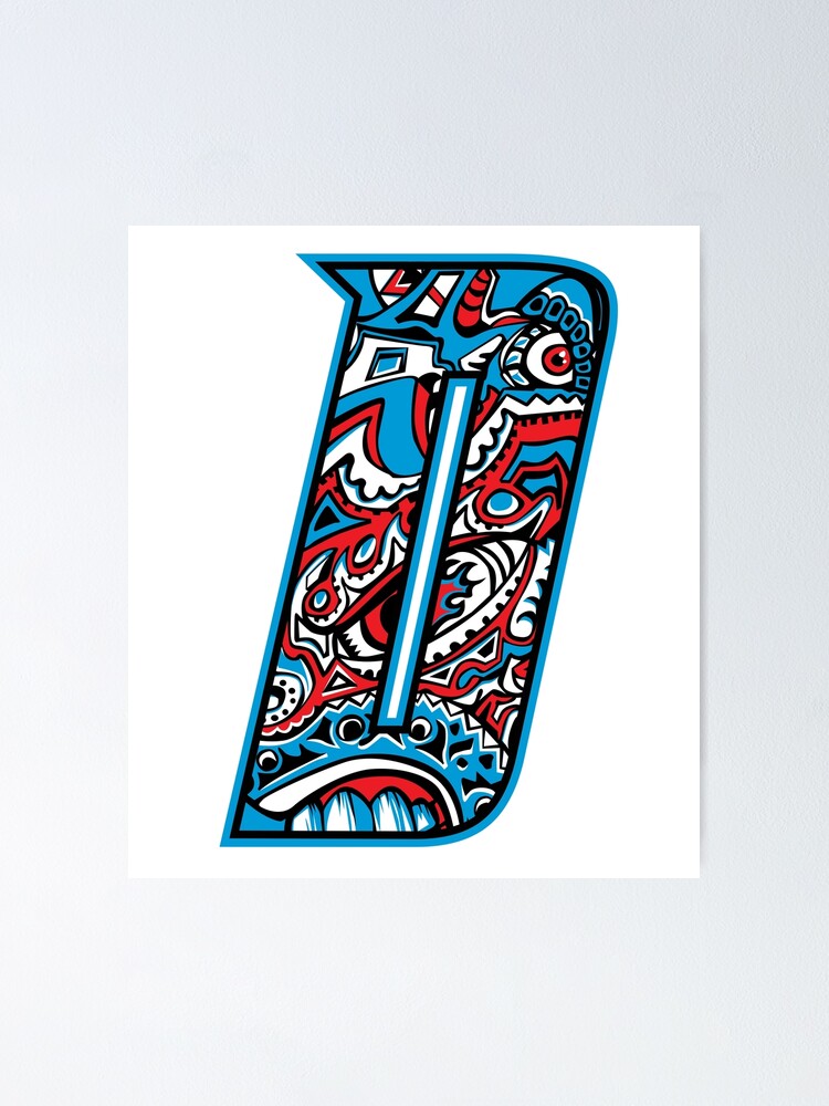 "Aztec Alphabet Letter D" Poster for Sale by AudreyAre | Redbubble