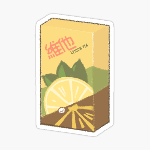 "Lemon Tea Vita Drink Hong Kong" Sticker for Sale by Jodiecreates ...