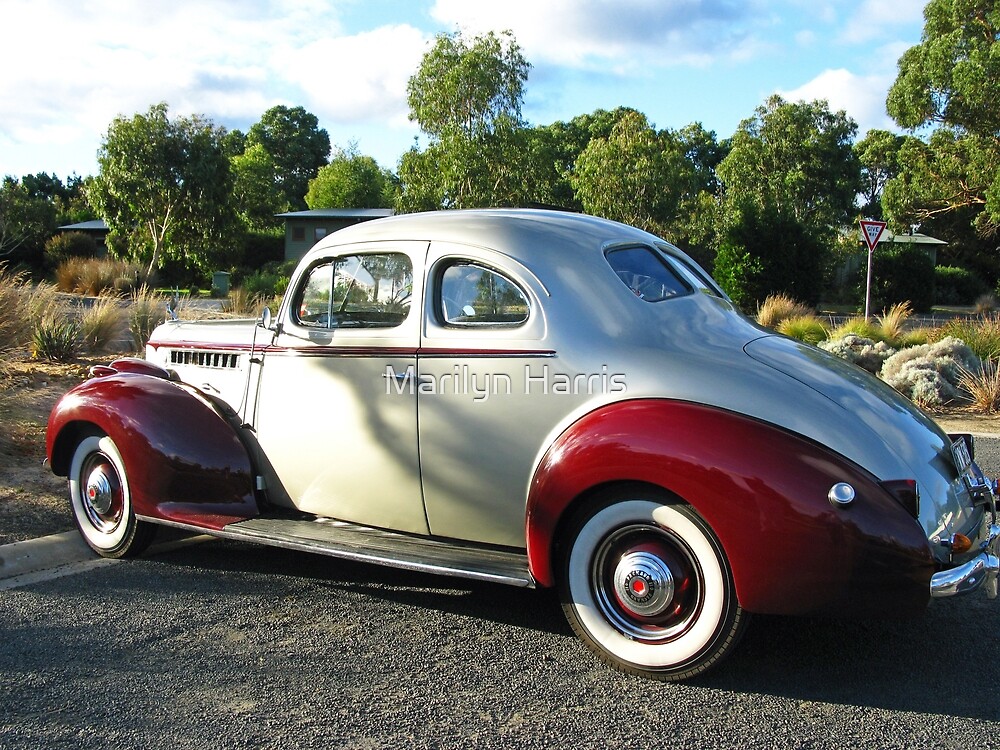 "Packard - 2-Tone Grey & Red " by Marilyn Harris | Redbubble