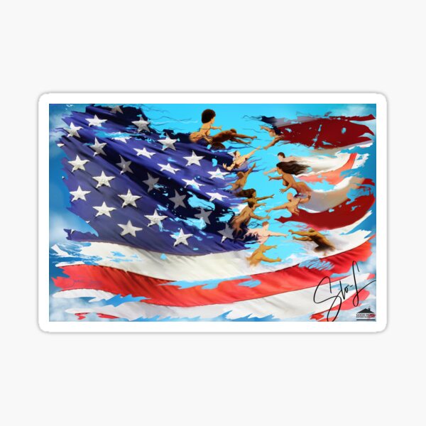 "American Unity Flag " Sticker for Sale by Slo-L | Redbubble