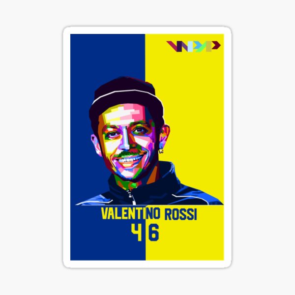 Valentino Rossi Stickers | Redbubble