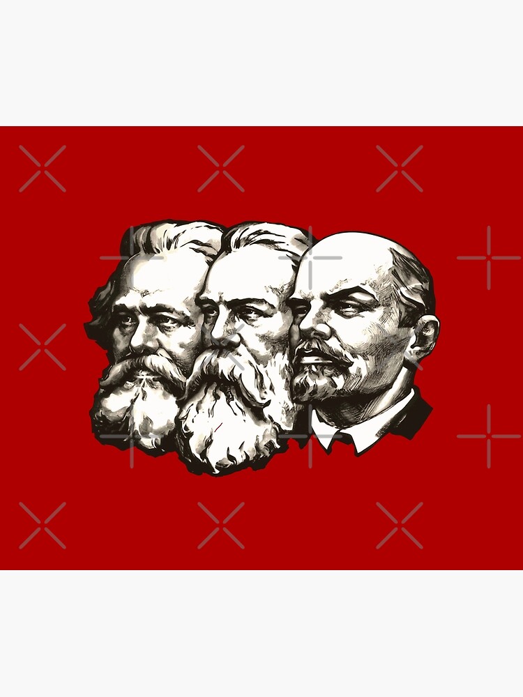 "Marx, Engels and Lenin " Tapestry by Beltschazar | Redbubble