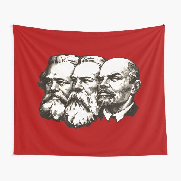 "Marx, Engels and Lenin " Tapestry by Beltschazar | Redbubble