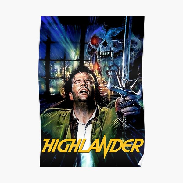"Highlander Original Poster Artwork (1985)" Poster for Sale by ...