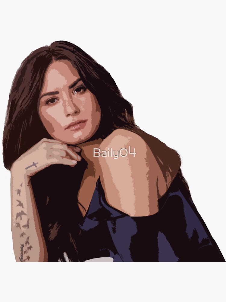 "Demi Cartoon" Sticker for Sale by BailyO4 | Redbubble