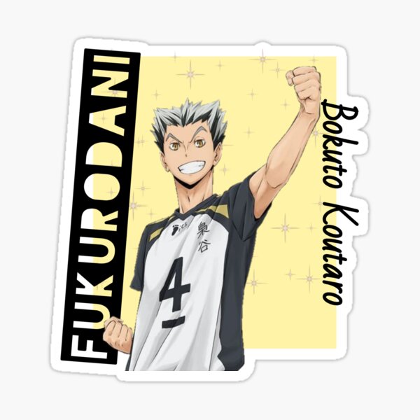 "Bokuto Koutaro Haikyuu!!" Sticker by kharyleaguilar | Redbubble