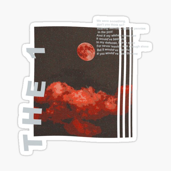 "The 1 Lyrics" Sticker for Sale by kacper0623 | Redbubble