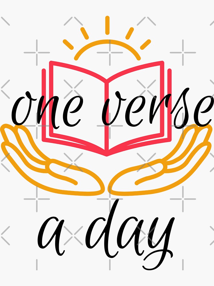 "One verse a day. Christian design for believer wishing to learn Bible ...