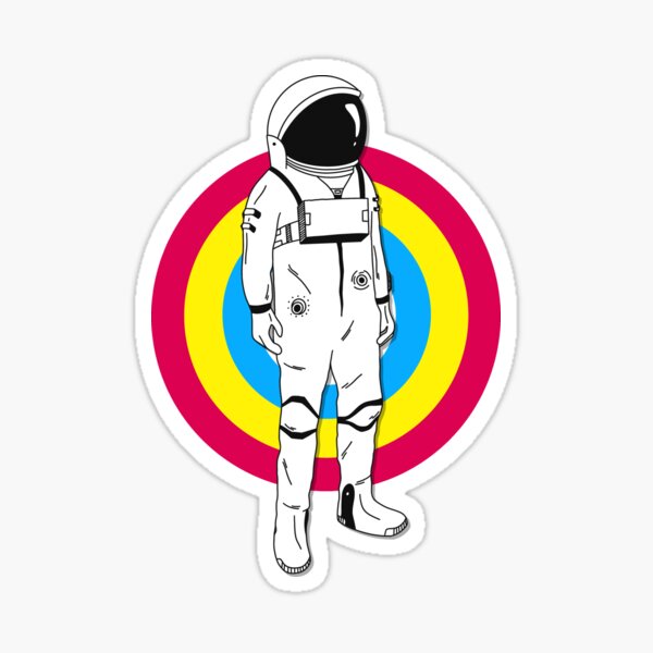 "Pansexual Astronaut LGBTQ+ Space Pride" Sticker for Sale by illuniz ...