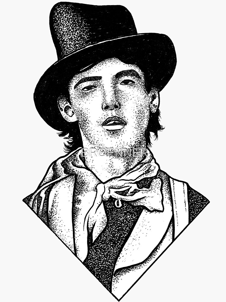 "Billy the Kid" Sticker for Sale by BROENNER | Redbubble