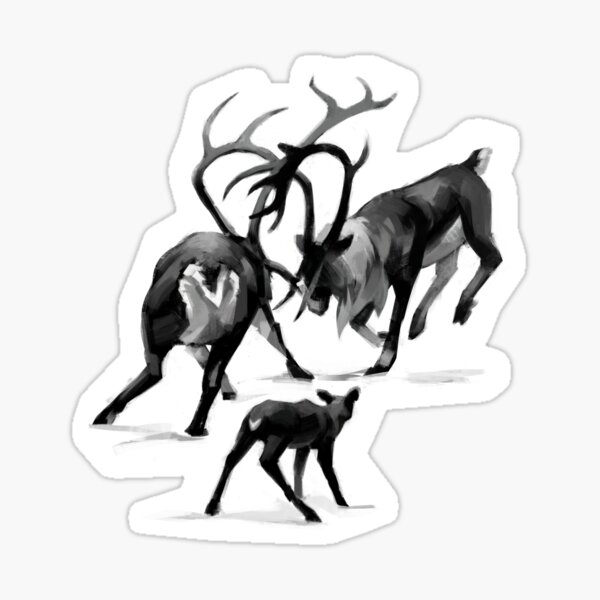 "Fighting" Sticker by Simargl | Redbubble