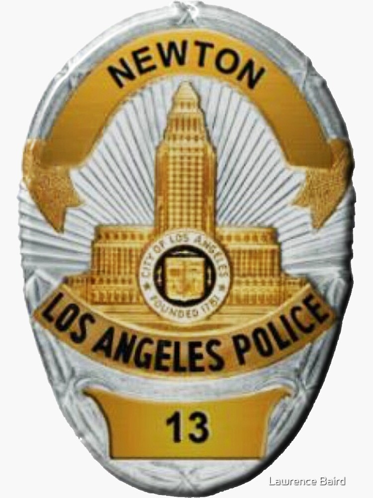 "LAPD Newton Division" Sticker for Sale by lawrencebaird | Redbubble