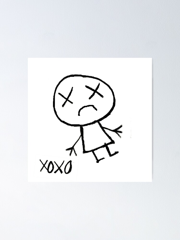 "sad doodle" Poster by hellogrrrl | Redbubble